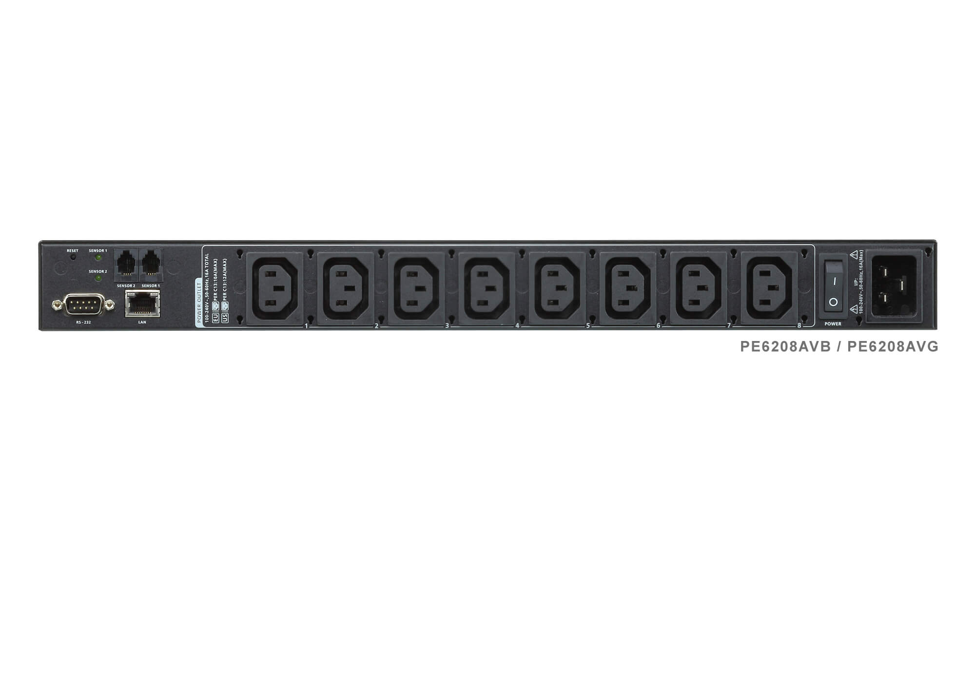 PE6208AV -8-Outlet eco PDU – ATEN VIETNAM