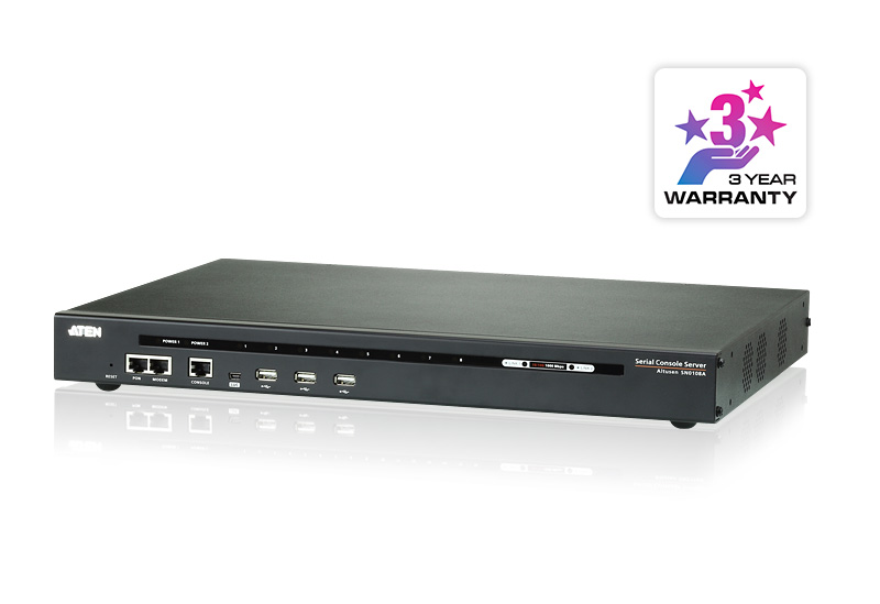 SN0108A -8-Port Serial Console Server with Dual Power/LAN – ATEN VIETNAM
